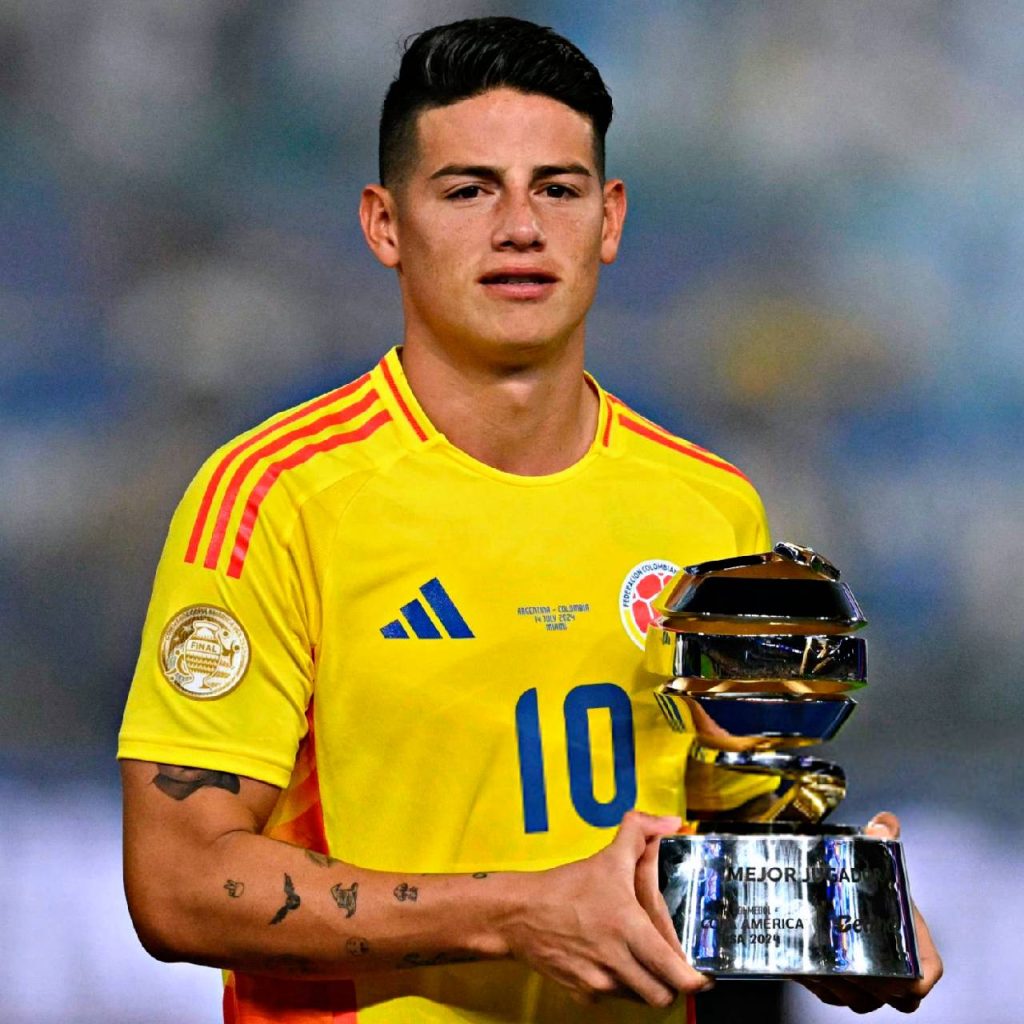 James Rodríguez se corona como el mejor jugador de la Copa América 2024 ...